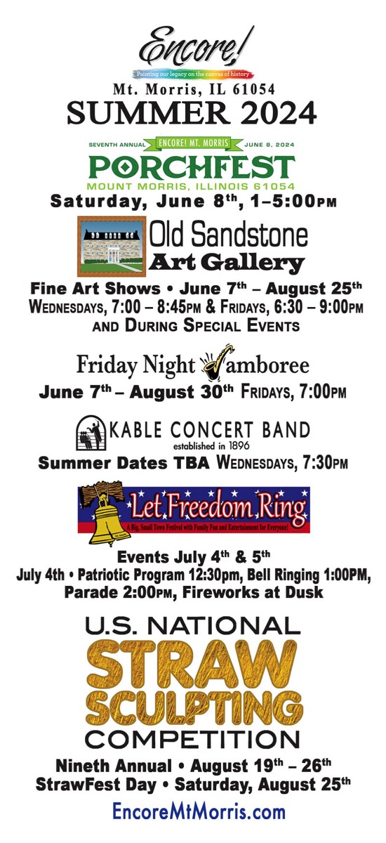 Schedule | Encore! Mt Morris